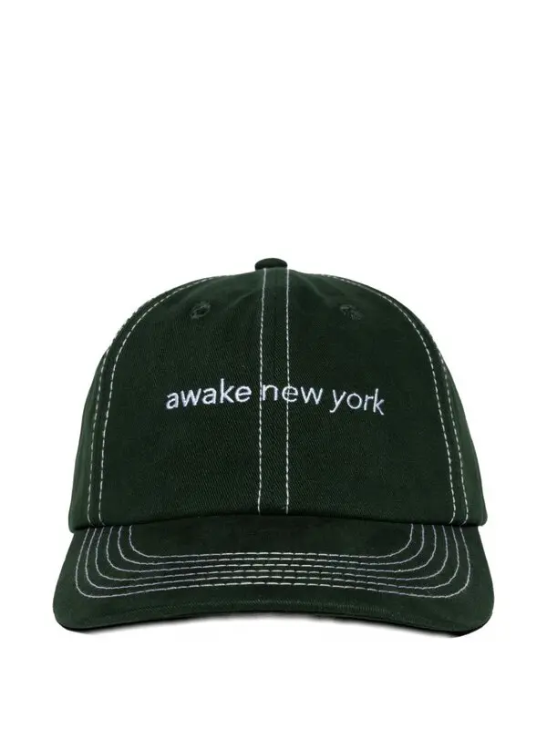 AWAKE NY Embroidered 6-panel Cap - Green