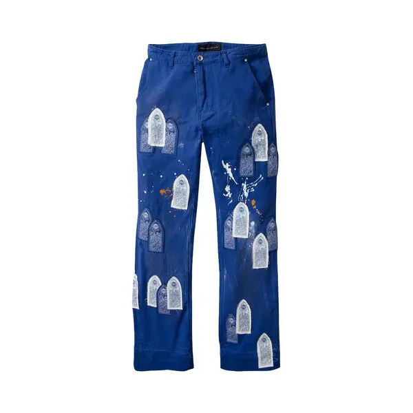 WHO DECIDES WAR Sky Painter Carpenter Pant - Blue