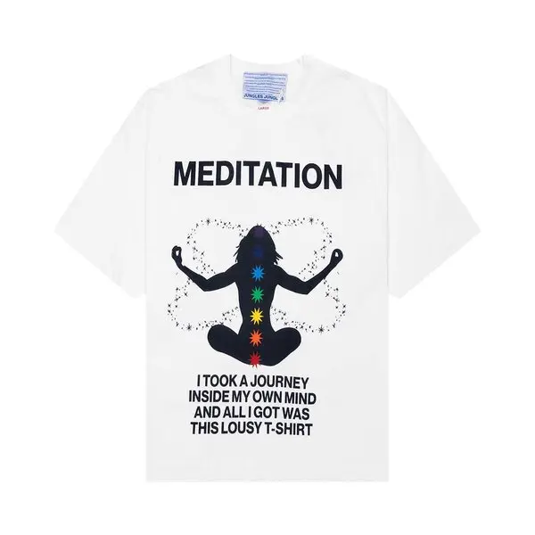 JUNGLES Meditation Short-sleeve Tee - White