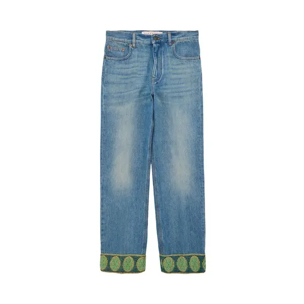Valentino Garavani Straight Leg Denim Jeans