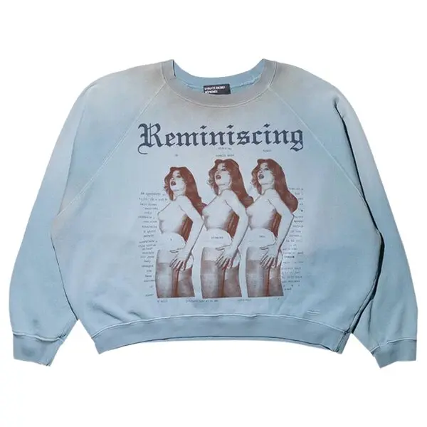 Enfants Riches Déprimés Reminiscing Raglan Sweatshirt - Blue