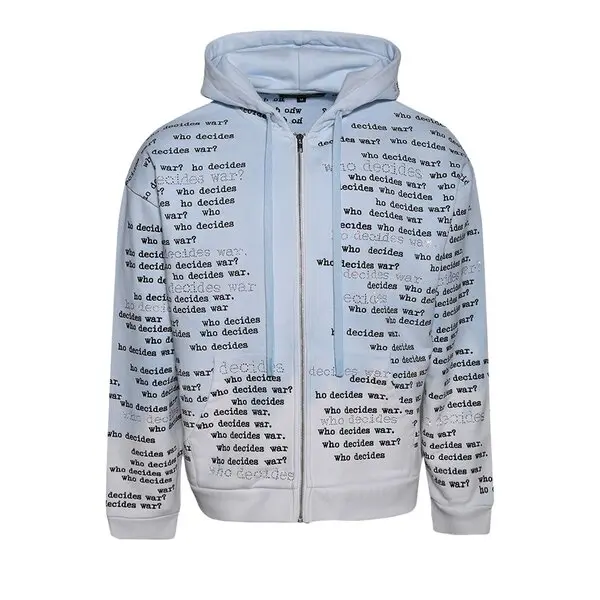 WHO DECIDES WAR Scripture Zipper Hoodie