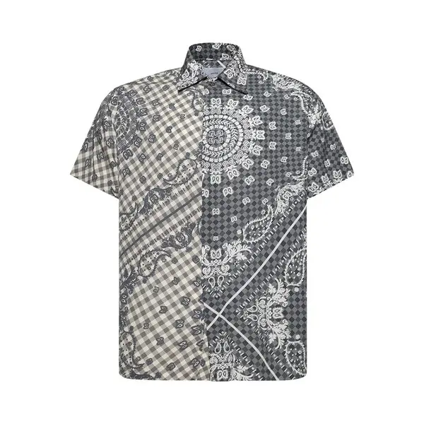 Rhude Split Gingham Bandana Button-up Shirt