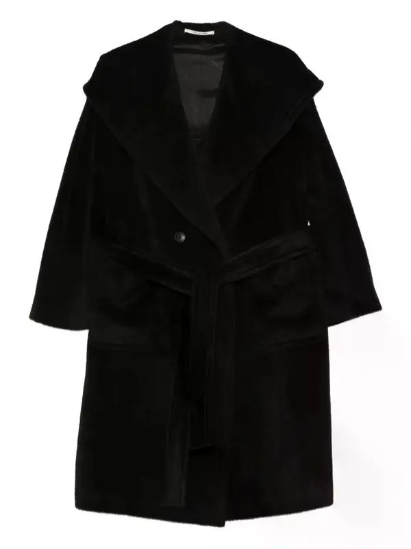 Tagliatore Hooded Belted Coat