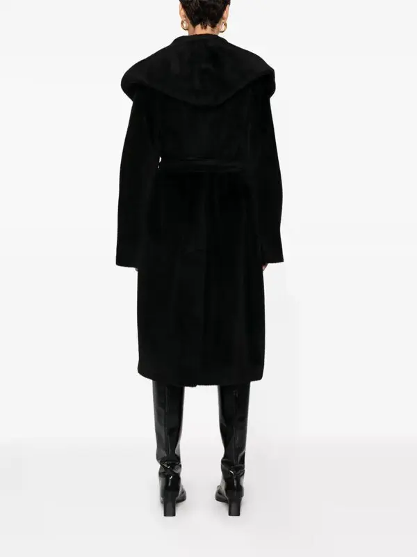 Tagliatore Hooded Belted Coat
