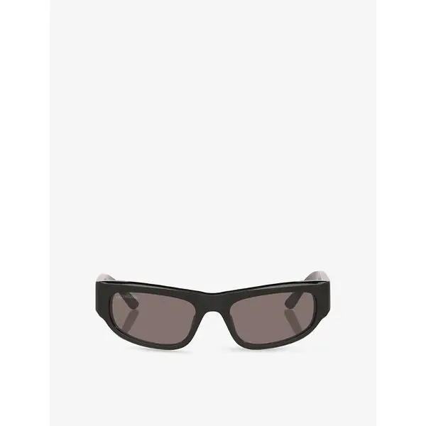 Balenciaga Bb0388s Rectangle-frame Sunglasses - Black