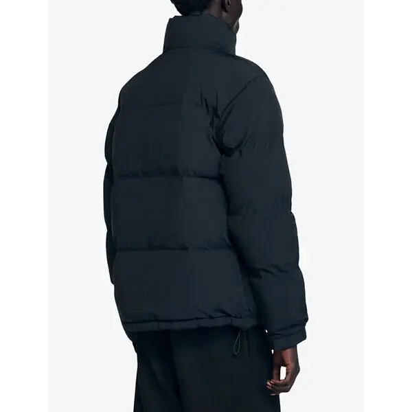 Sandro High-neck Puffer Jacket - Black