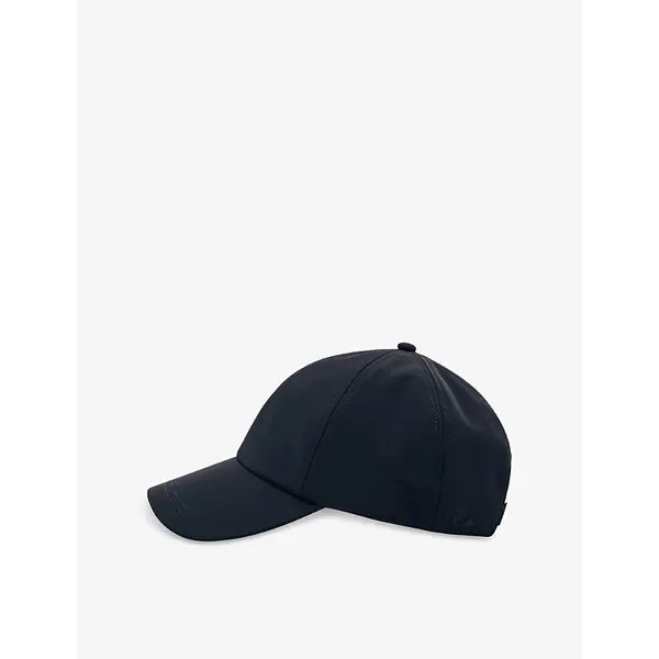 REISS Brand-embroidered Cap - Navy