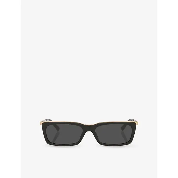 Saint Laurent Sl 766 Rectangle-frame Sunglasses - Black