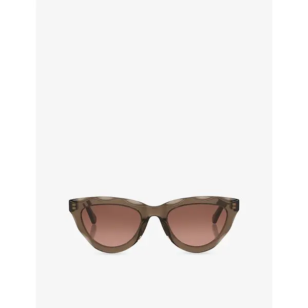 Chloé Ch0294s Cat Eye-frame Sunglasses - Brown