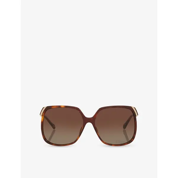 Chloé Ch0286s Square-frame Sunglasses - Brown