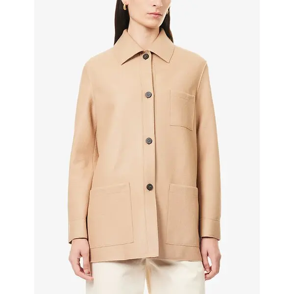 Harris Wharf London Chore Light Pressed Wool Jacket