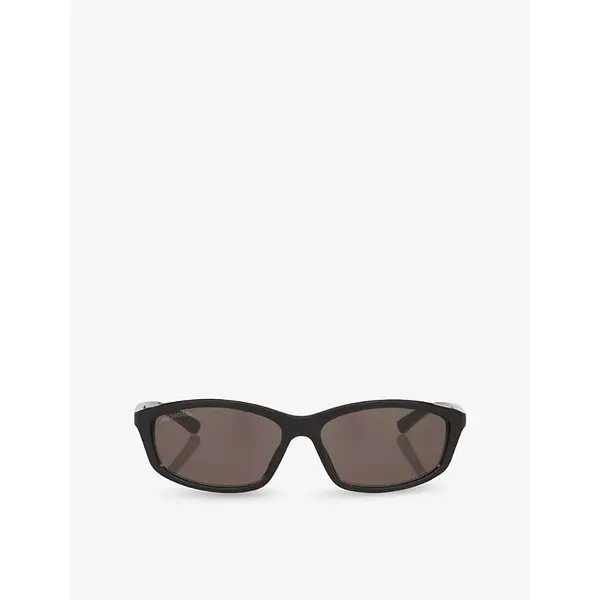 Balenciaga Rectangle-frame Sunglasses - Black