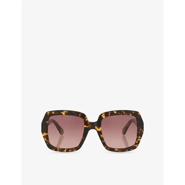 Chloé Ch0301s Square-frame Sunglasses - Brown