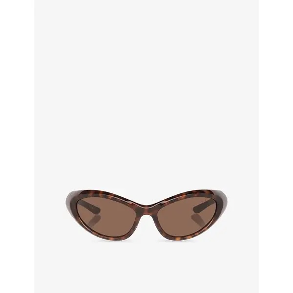 Balenciaga Bb0384s Cat Eye-frame Sunglasses - Brown