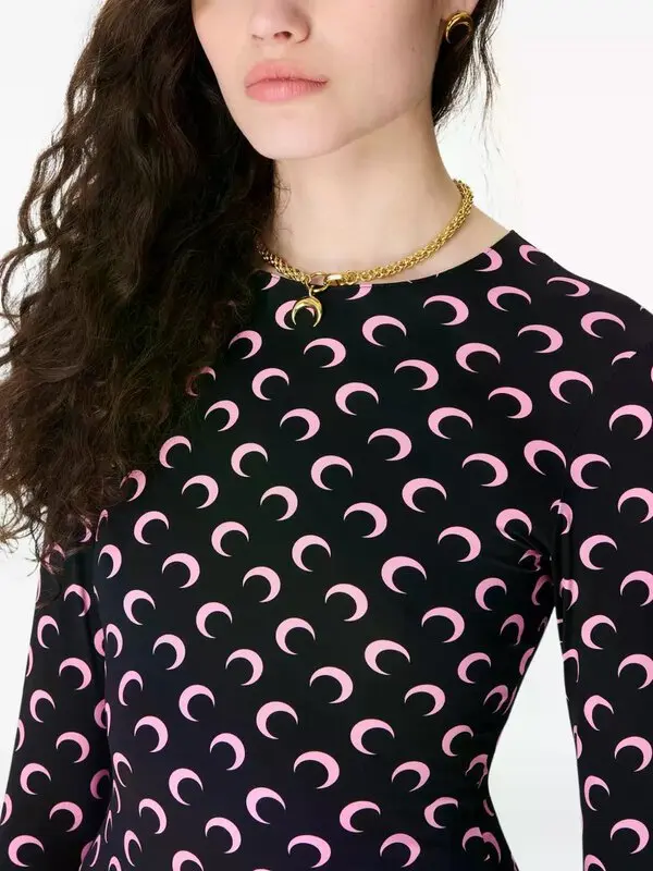 MARINE SERRE Printed Jersey Top