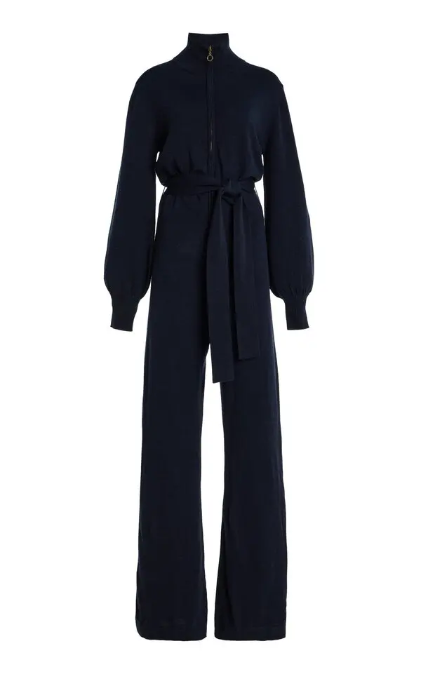 WE NORWEGIANS Geilo Wool Jumpsuit - Navy