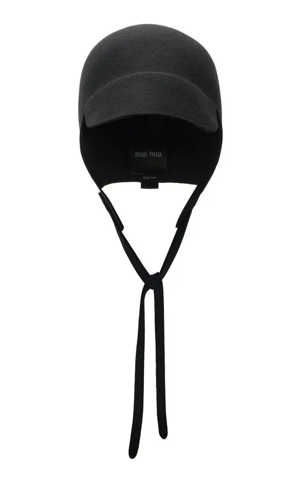 Miu Miu Felt Hat - Black