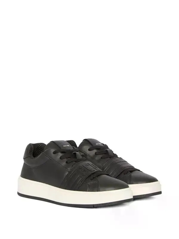 Gcds Logo-appliqué Sneakers - Black