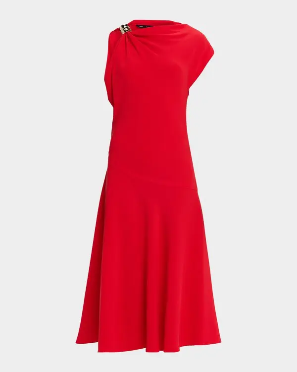Proenza Schouler Rue' Crepe Midi Dress