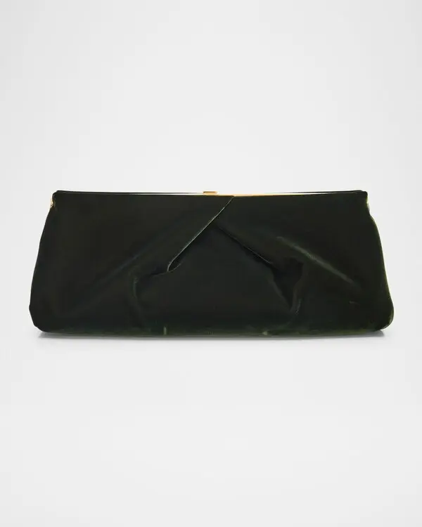 Dries Van Noten - Velvety Viscose Clutch