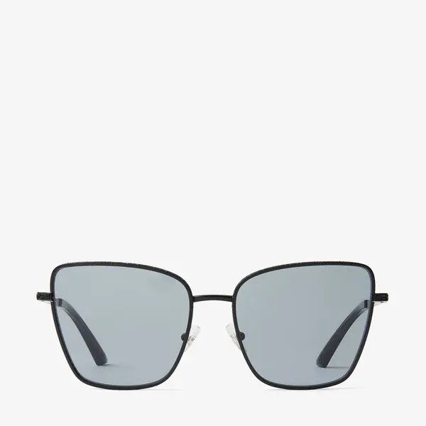 JIMMY CHOO Orli Square Sunglasses - Matte Black
