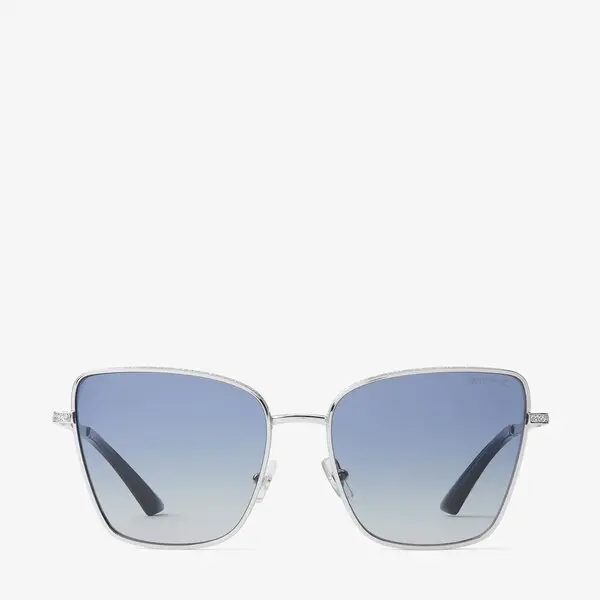JIMMY CHOO Orli Square Sunglasses - Silver