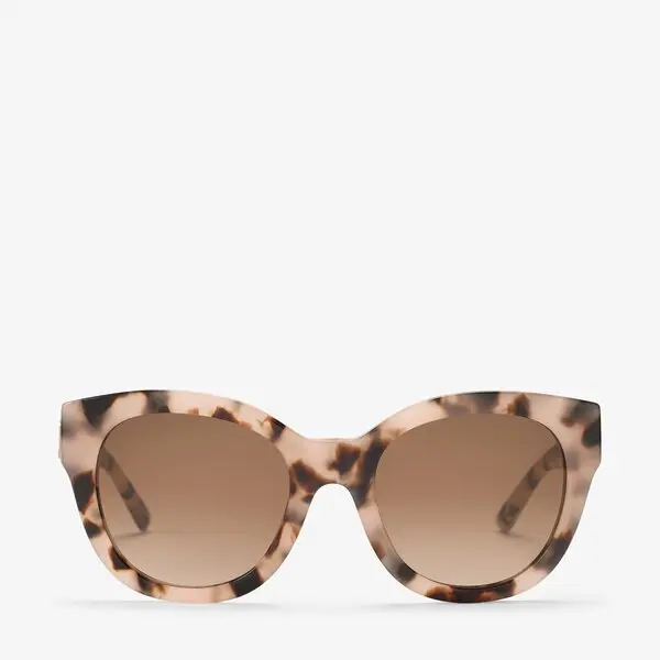 JIMMY CHOO Kati Cat Eye Sunglasses - Pink Havana