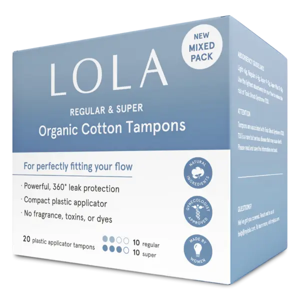 Lola Assorted Organic Cotton Tampons - One-color