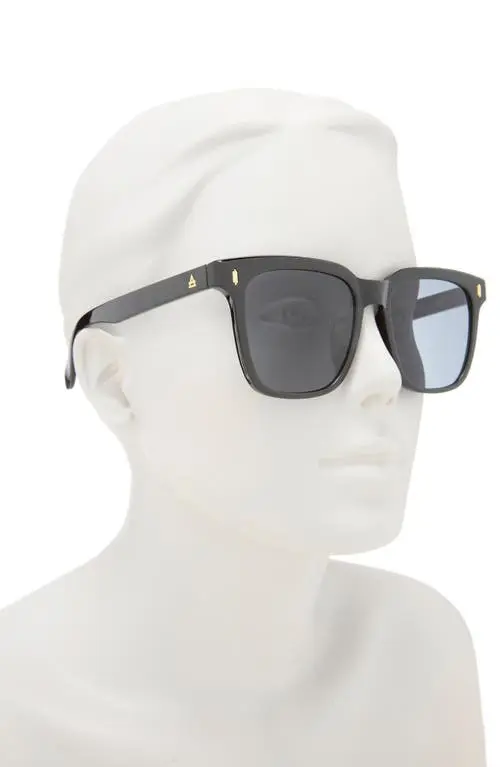 AIRE Luna 54mm Square Sunglasses - Black/smoke Mono