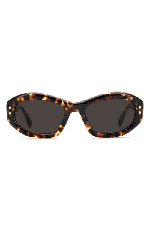 Isabel Marant 55mm Cat Eye Sunglasses - Havana/grey