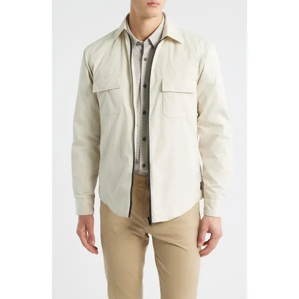 BOSS C-luke Zip-up Overshirt - Open White