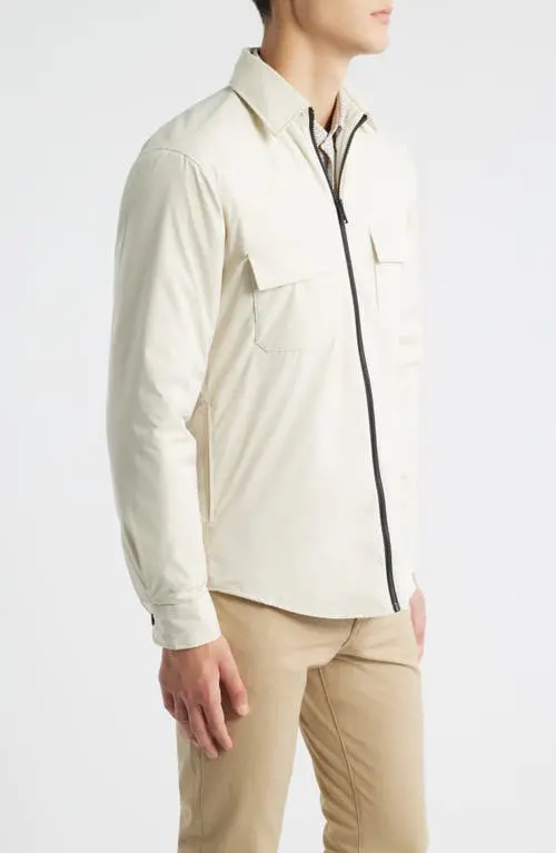 BOSS C-luke Zip-up Overshirt - Open White