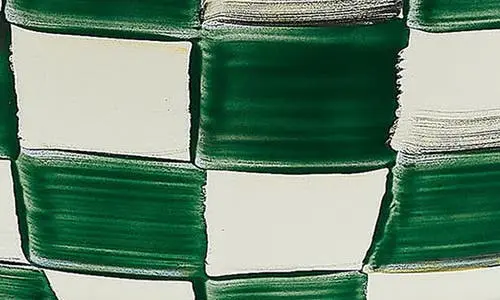 MACKENZIE-CHILDS Check Enameled Steel Everything Bowl - Emerald