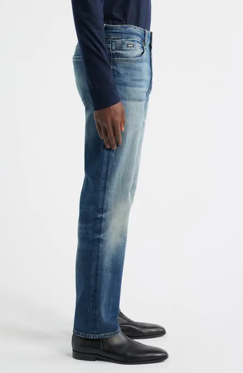 BOSS Ogden Straight Leg Jeans - Medium Blue