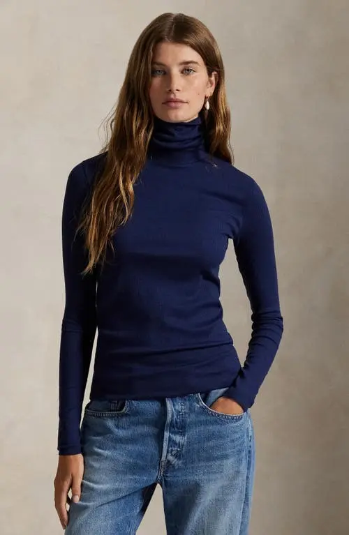 Polo Ralph Lauren Ribbed Turtleneck Top