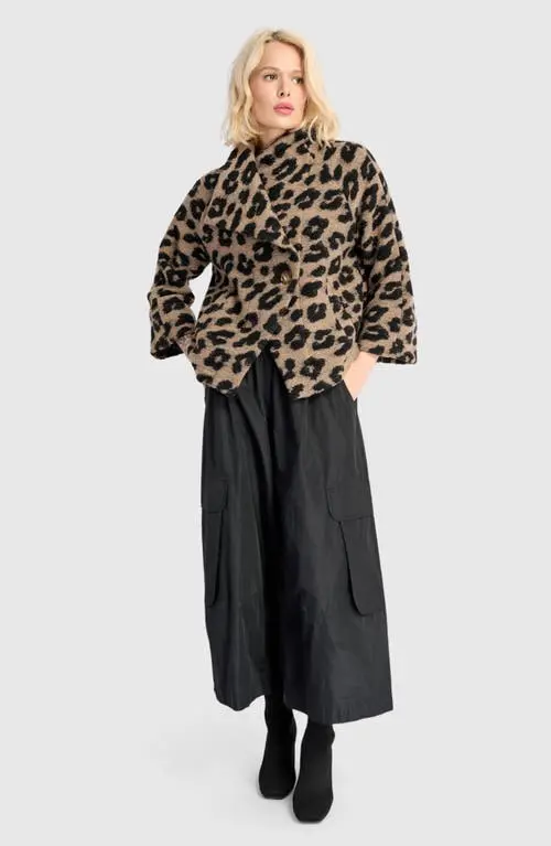Alembika Wildcard Cozy Animal Print Jacket