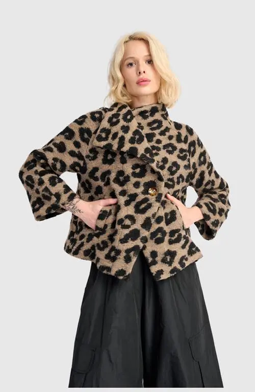 Alembika Wildcard Cozy Animal Print Jacket
