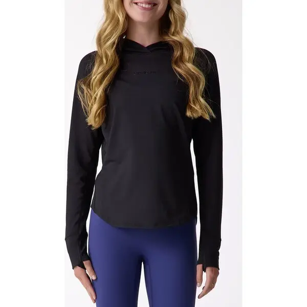CENTERLINE ATHLETICS Performance Layering Hoodie With Thumbholes - Black