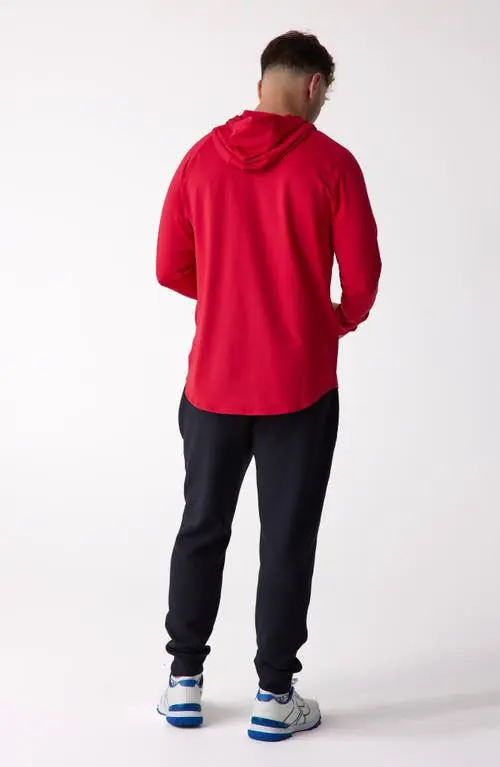 CENTERLINE ATHLETICS Hooded Layering Top - Team Red