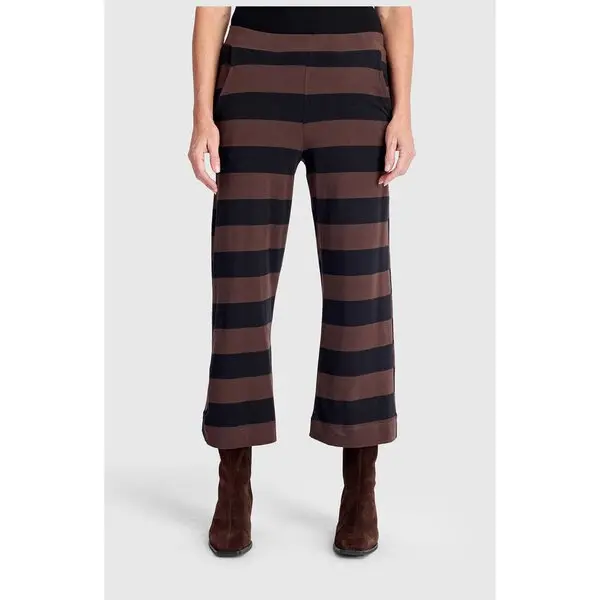 Alembika Striped Cropped Pants