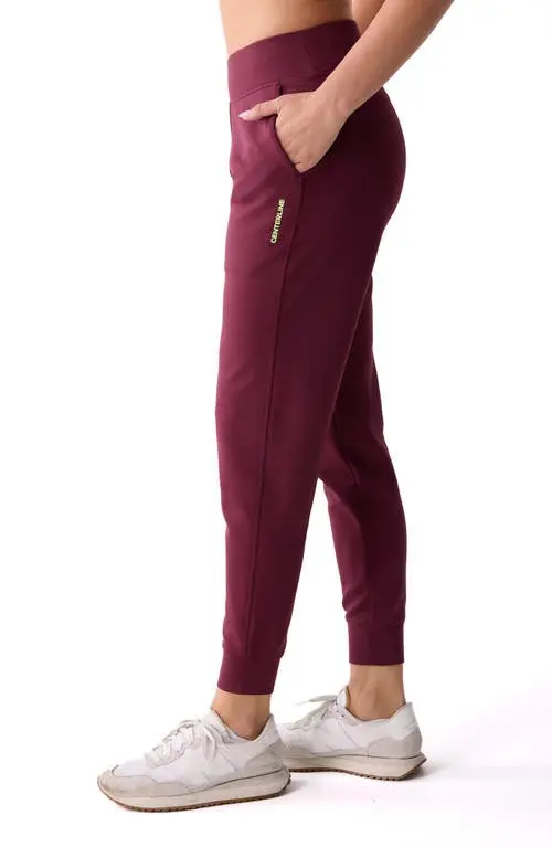 CENTERLINE ATHLETICS Après Jogger Relaxed Fit, Water-repellent Fabric - Dark Currant