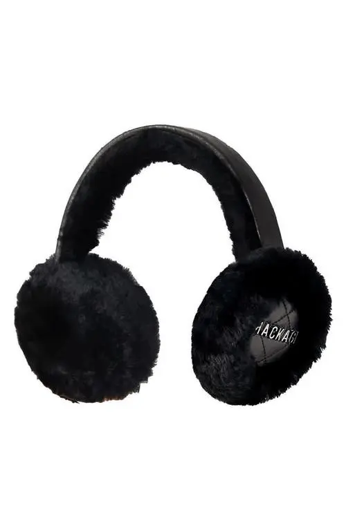 Mackage Shearling Earmuffs - Black-black