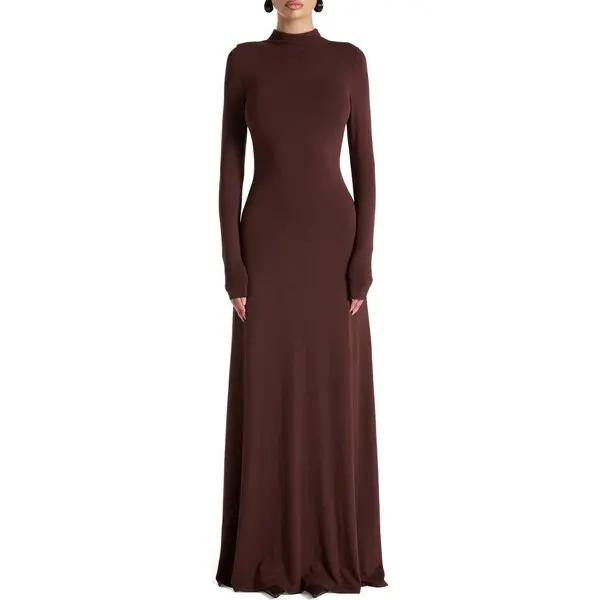Naked Wardrobe Long Sleeve Maxi Dress