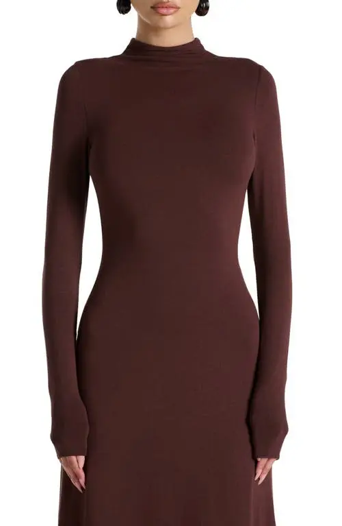 Naked Wardrobe Long Sleeve Maxi Dress