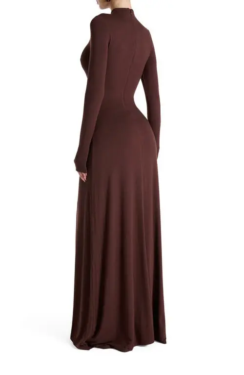 Naked Wardrobe Long Sleeve Maxi Dress