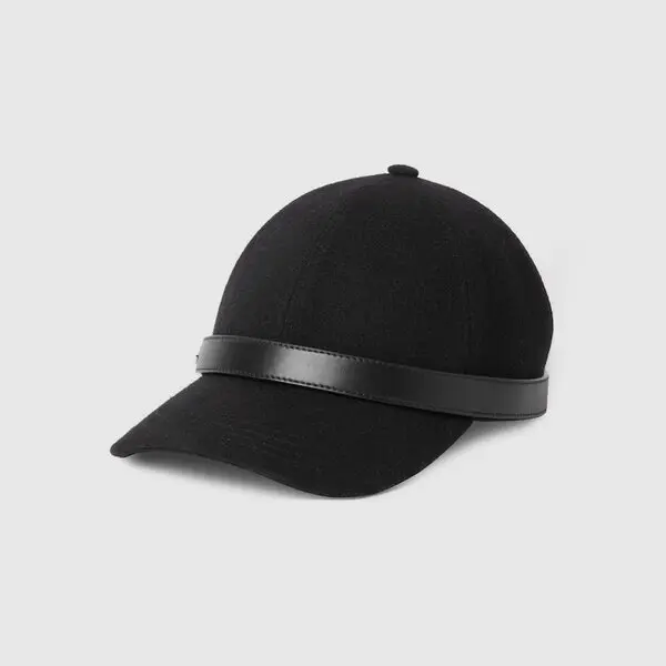 Gucci Wool Baseball Cap - Black