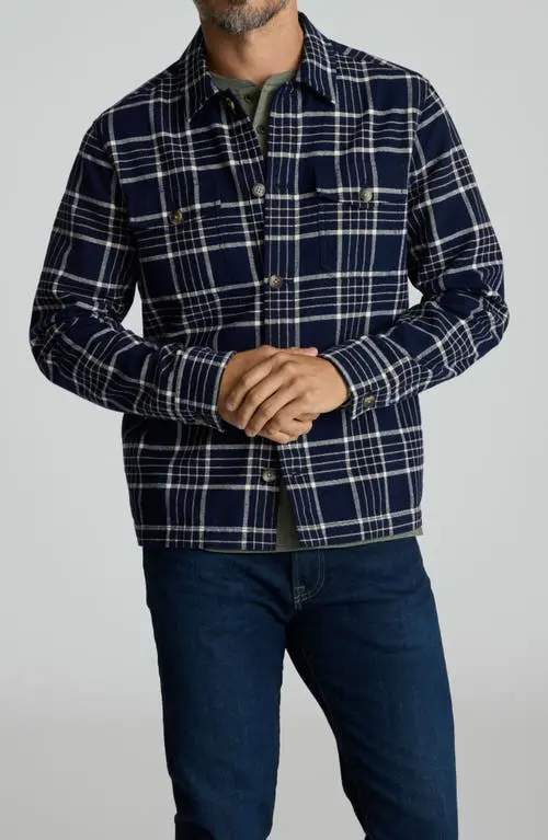 UNTUCKIT Whitacker Regular Fit Plaid Cotton Button-up Overshirt