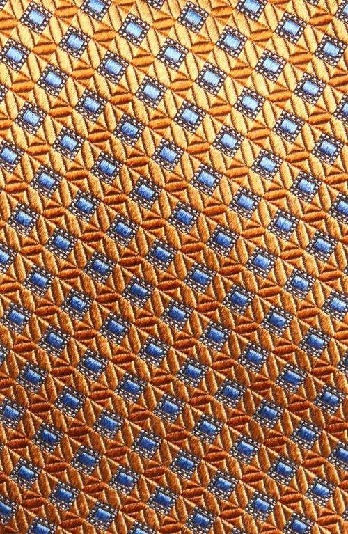 Nordstrom Geometric Silk Neck Tie - Orange