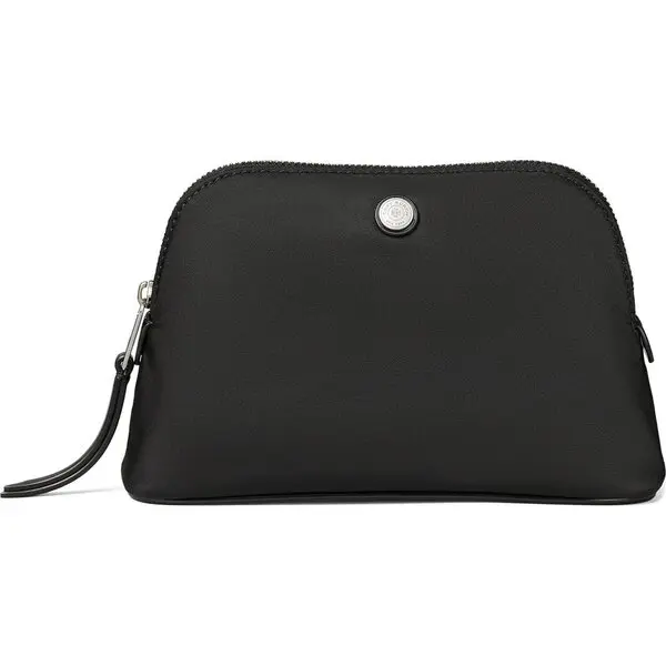 Tory Burch Small Dome Nylon Cosmetic Case - Black